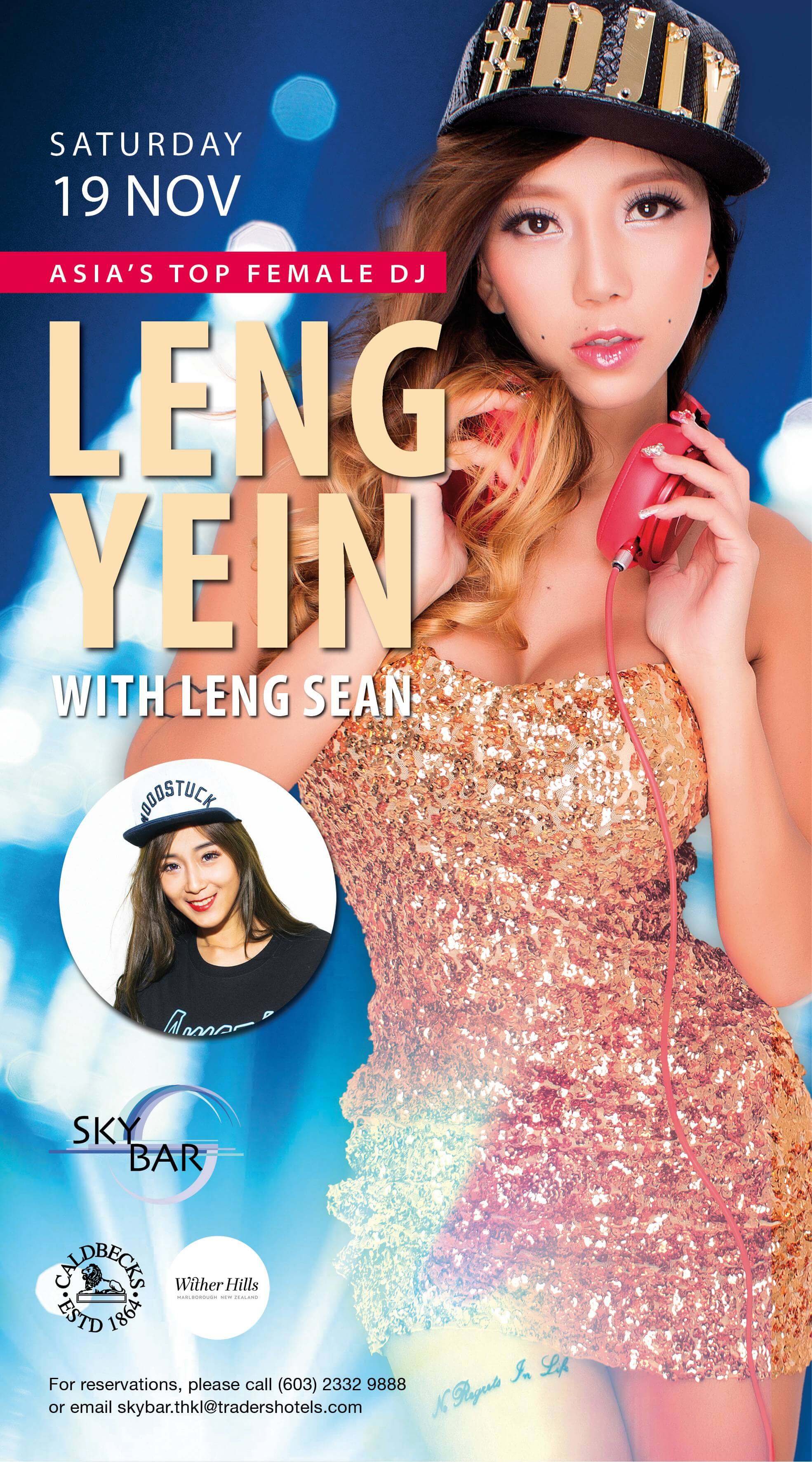 Asia's Top Female DJ Leng Yein with Leng Sean at SkyBar Kuala Lumpur - concertkaki.com